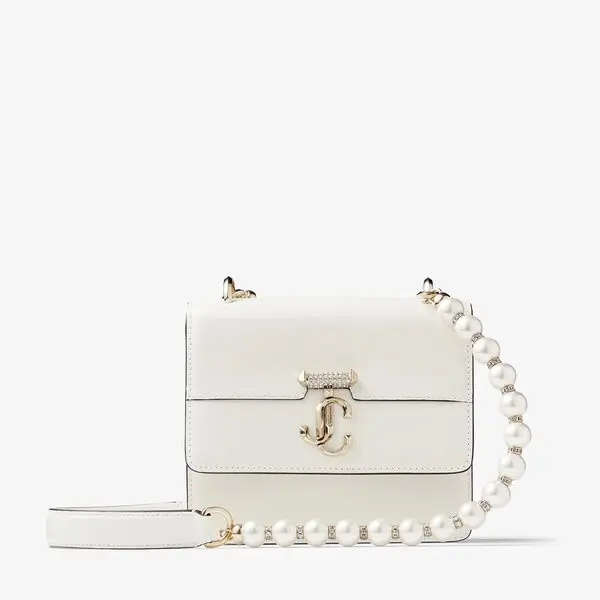 Jimmy Choo ストライプパーティーバッグ Jimmy Choo Avenue Quad Xs Shoulder Bag - Black/Light Gold